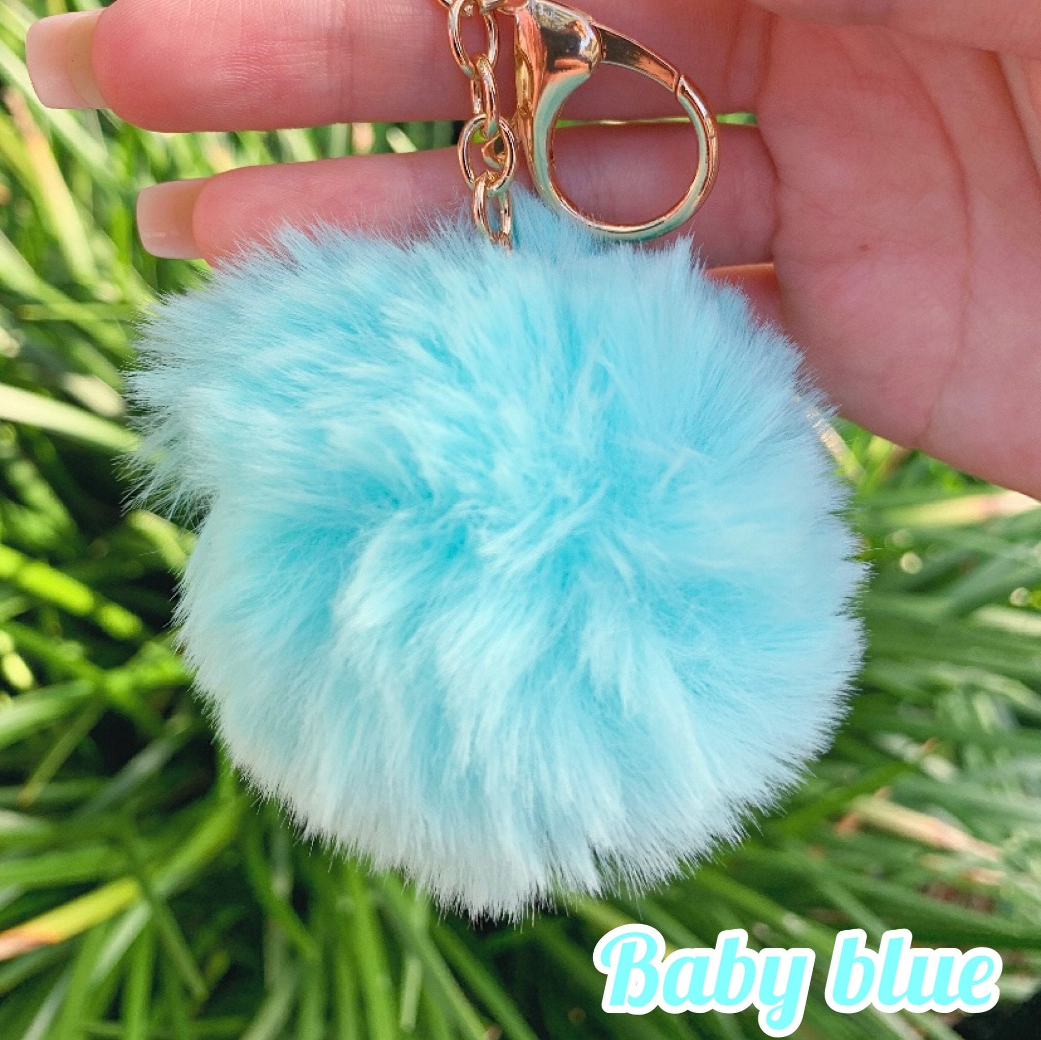 Pom Pom Keychain - Etsy