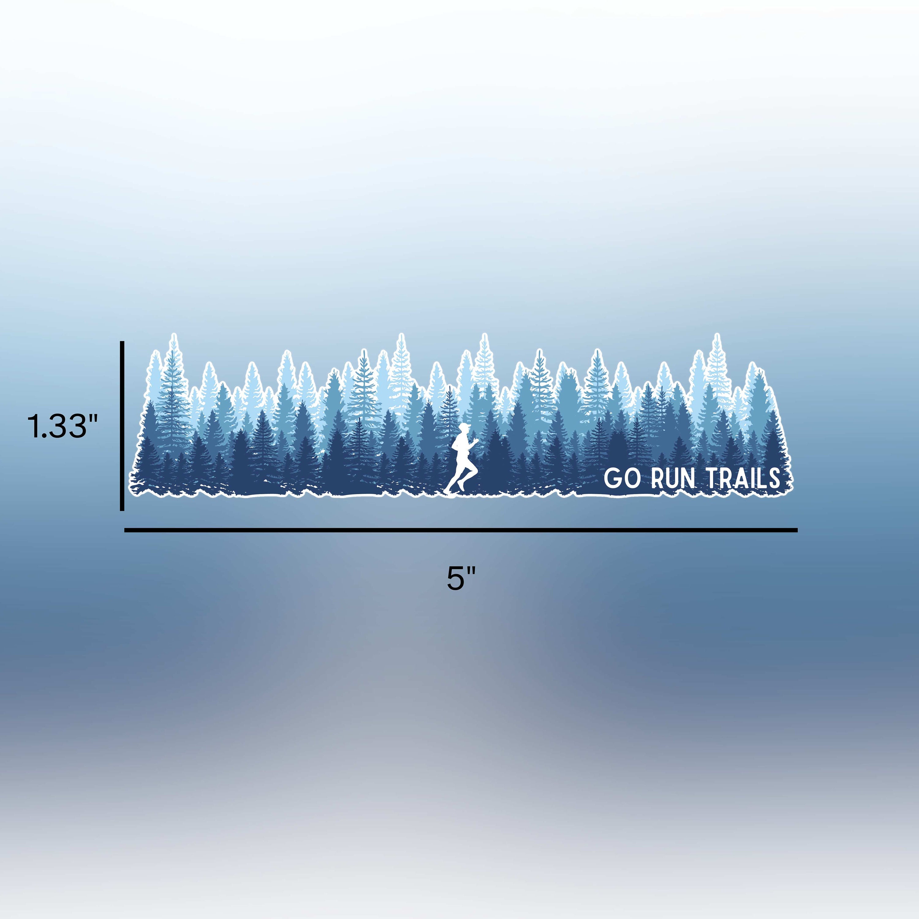 Go Run Trails Sticker Running Decal Car Sticker Trail - Etsy