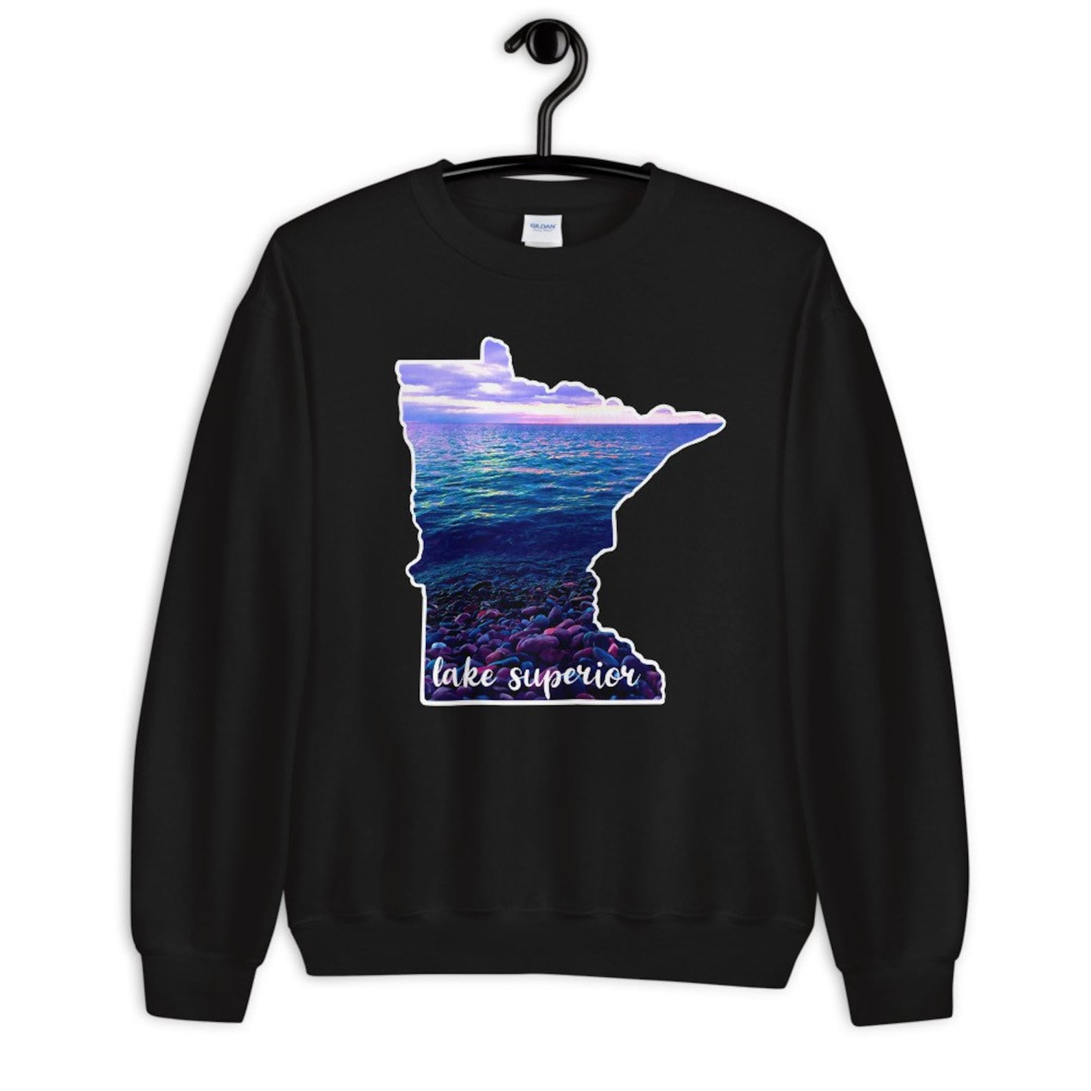 Lake Superior Sweatshirt Great Lakes Sweatshirt Lake | Etsy