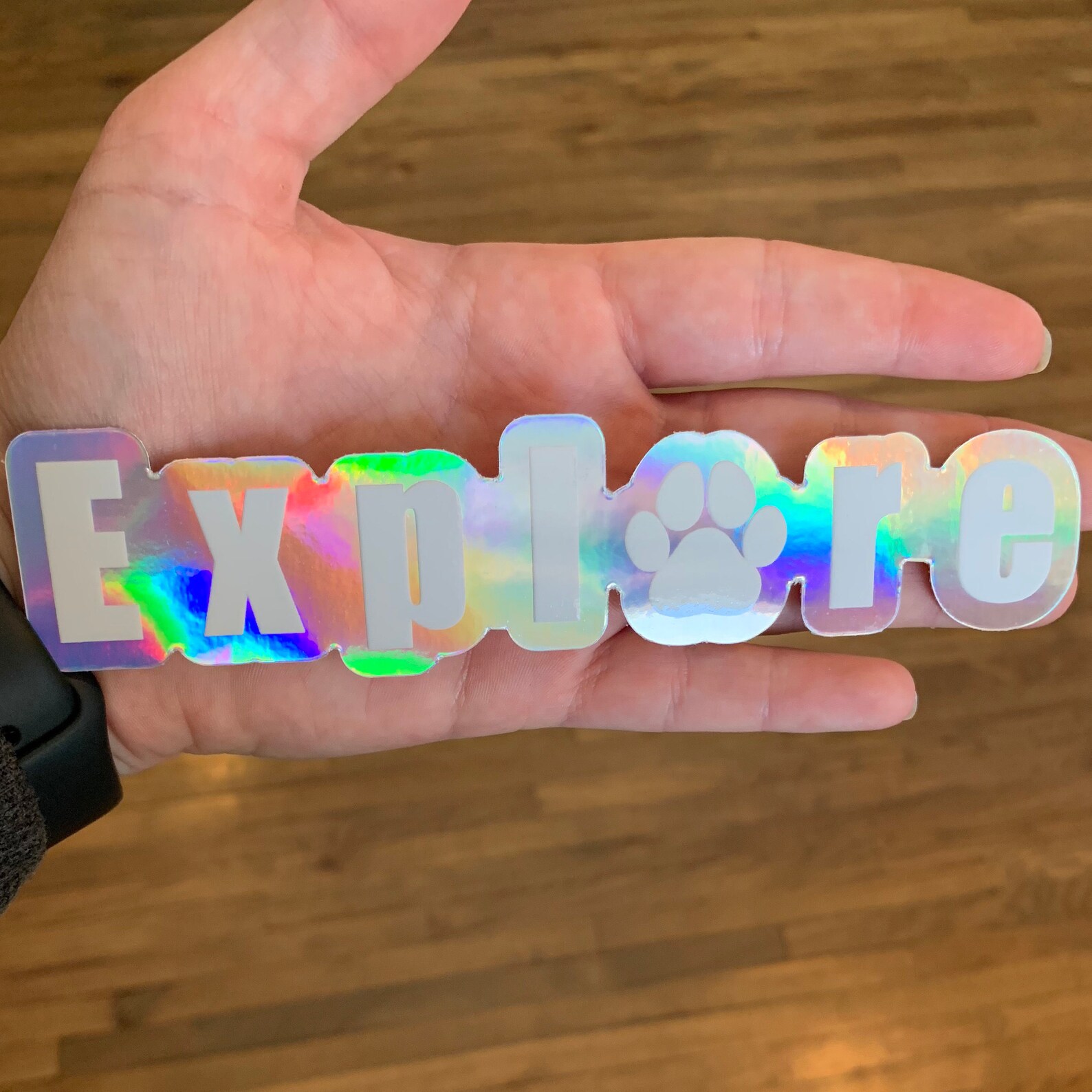 Holographic Sticker Explore Sticker Explore Decal - Etsy