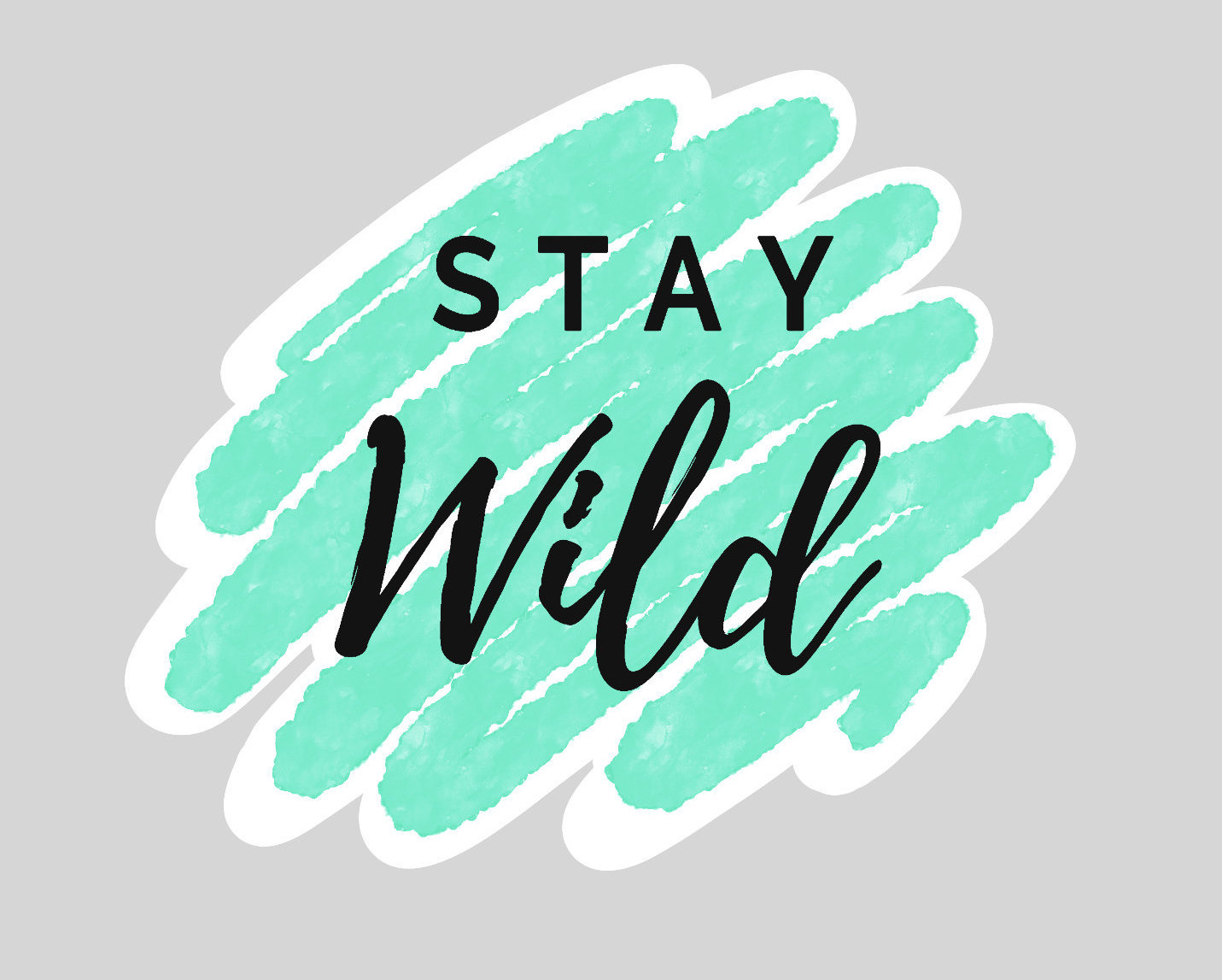Stay Wild Sticker Holographic Sticker Waterproof Sticker - Etsy