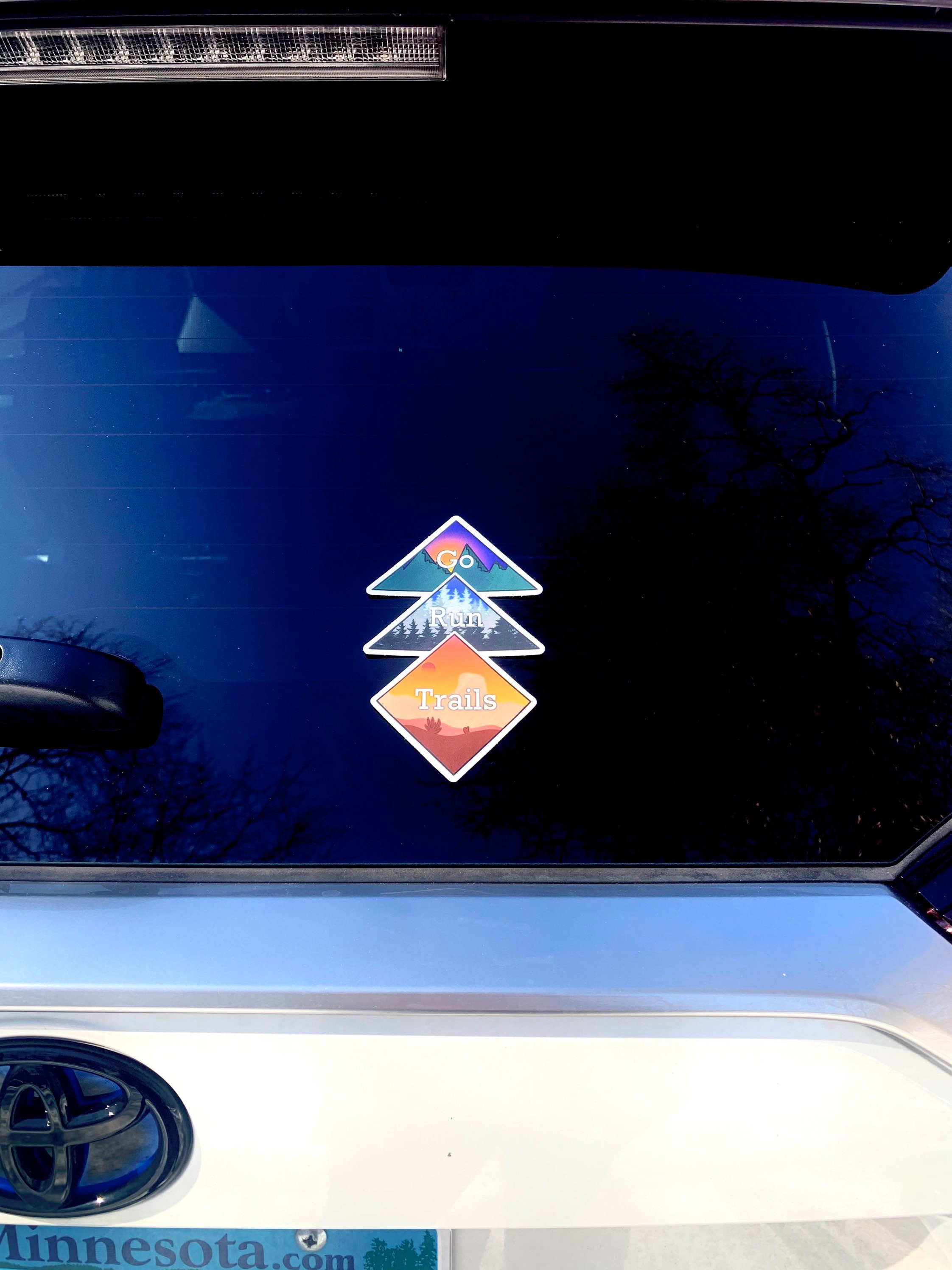 Trail Running Sticker Running Decal Car Sticker Trail - Etsy