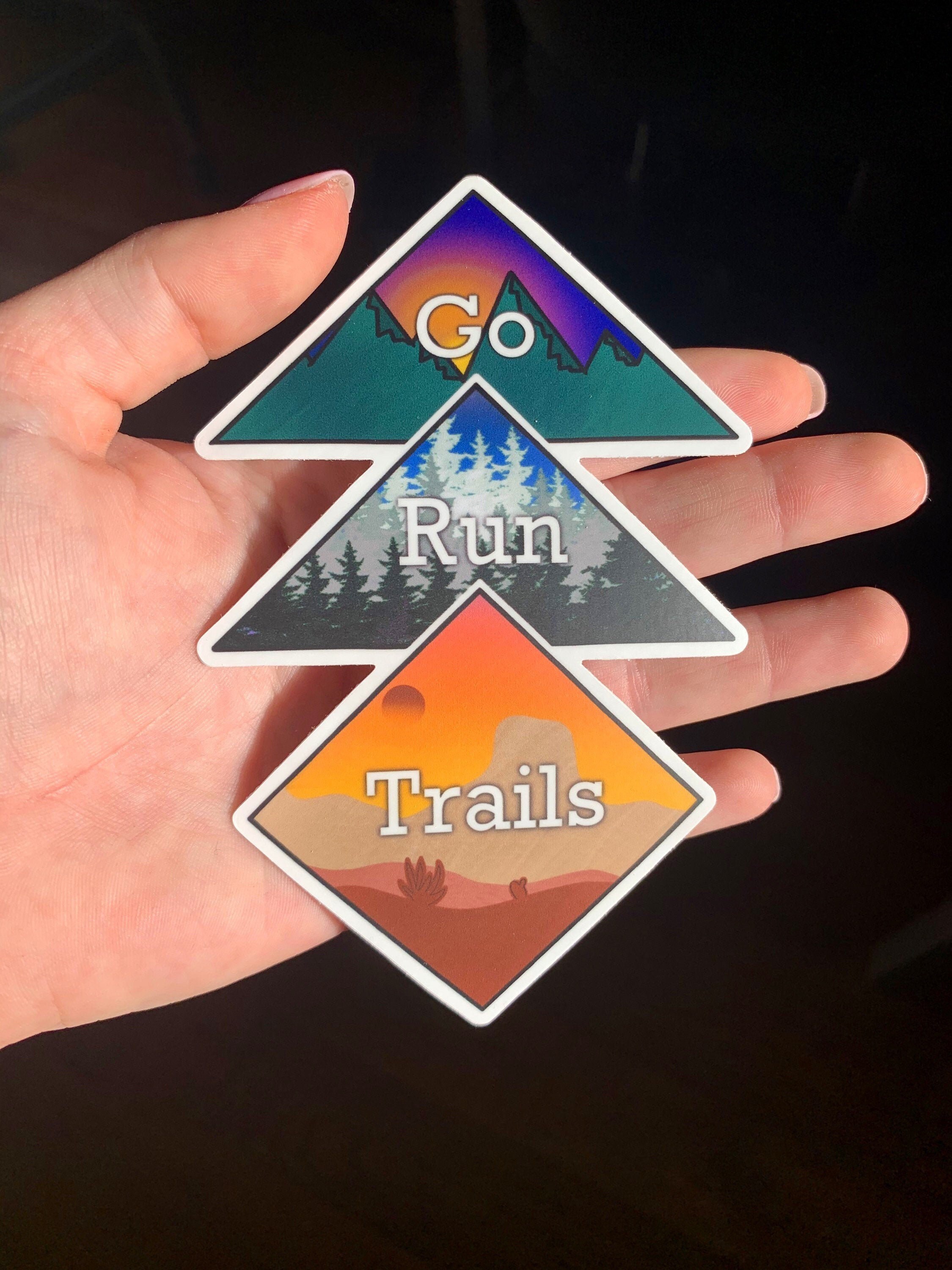 Trail Running Sticker Running Decal Car Sticker Trail - Etsy