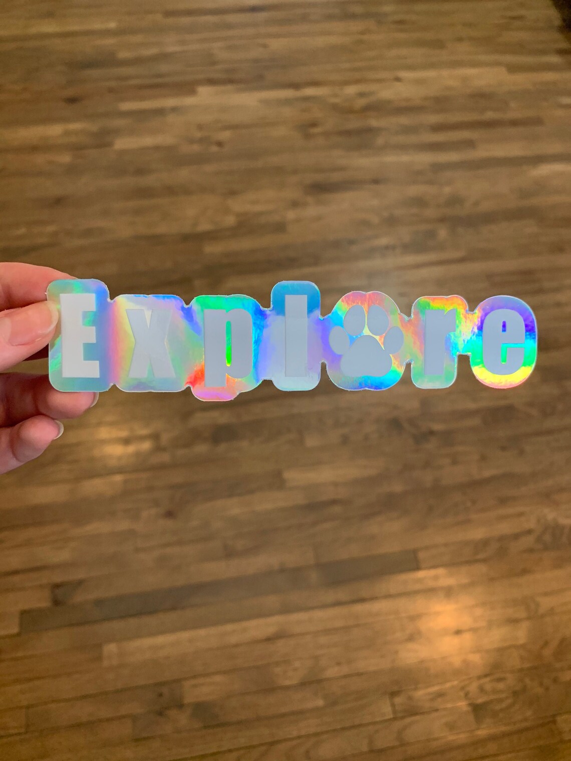 Holographic Sticker Explore Sticker Explore Decal | Etsy