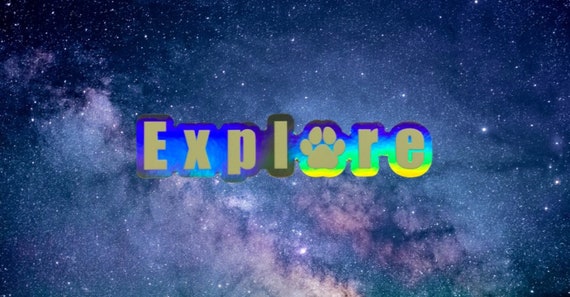 Holographic Sticker Explore Sticker Explore Decal | Etsy