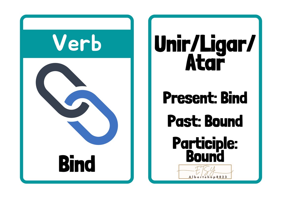 Flashcards de verbos en Ingles para niños 350 en PDF - Etsy México