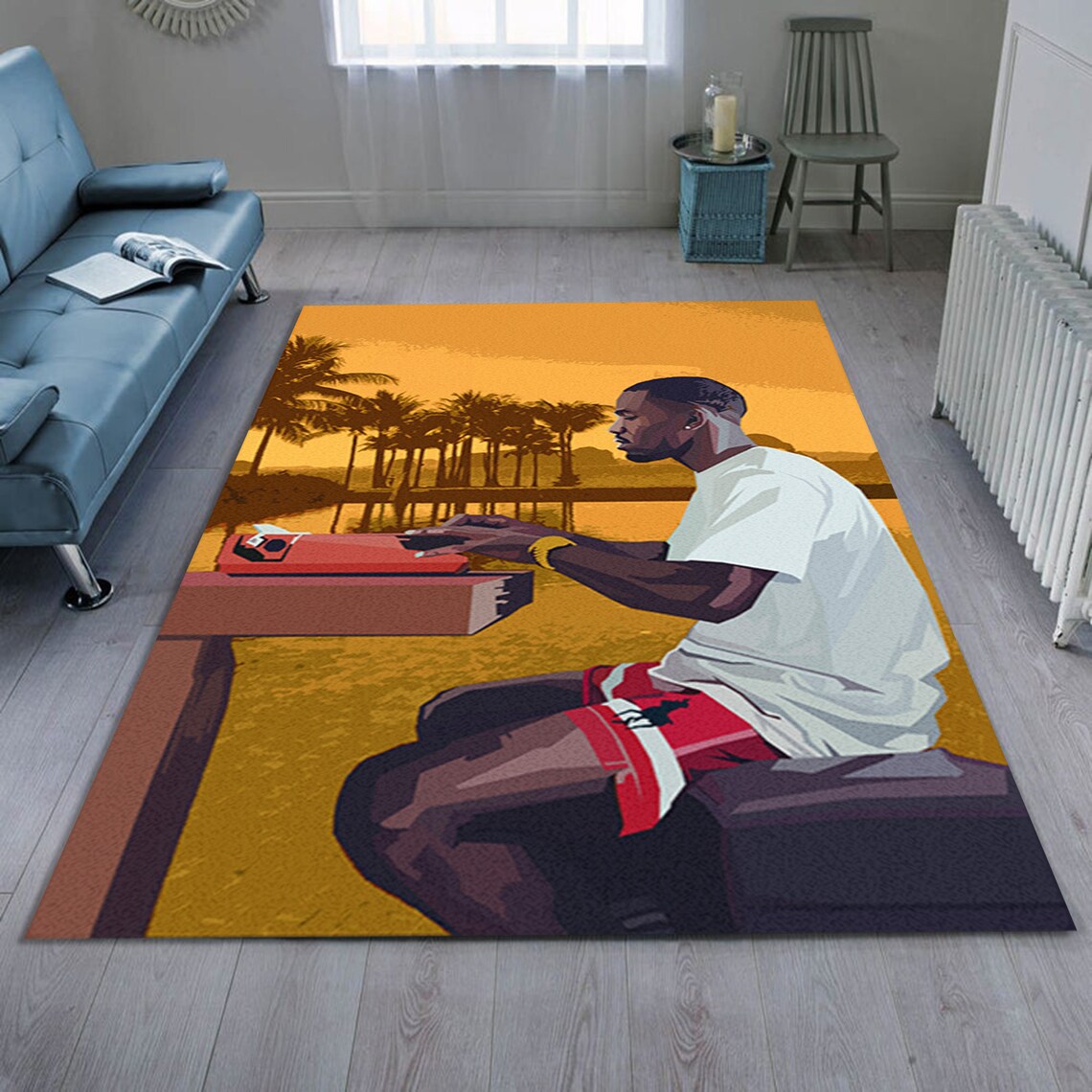 Frank Ocean Area Rug Vintage Frank Ocean 90s Retro Rug | Etsy