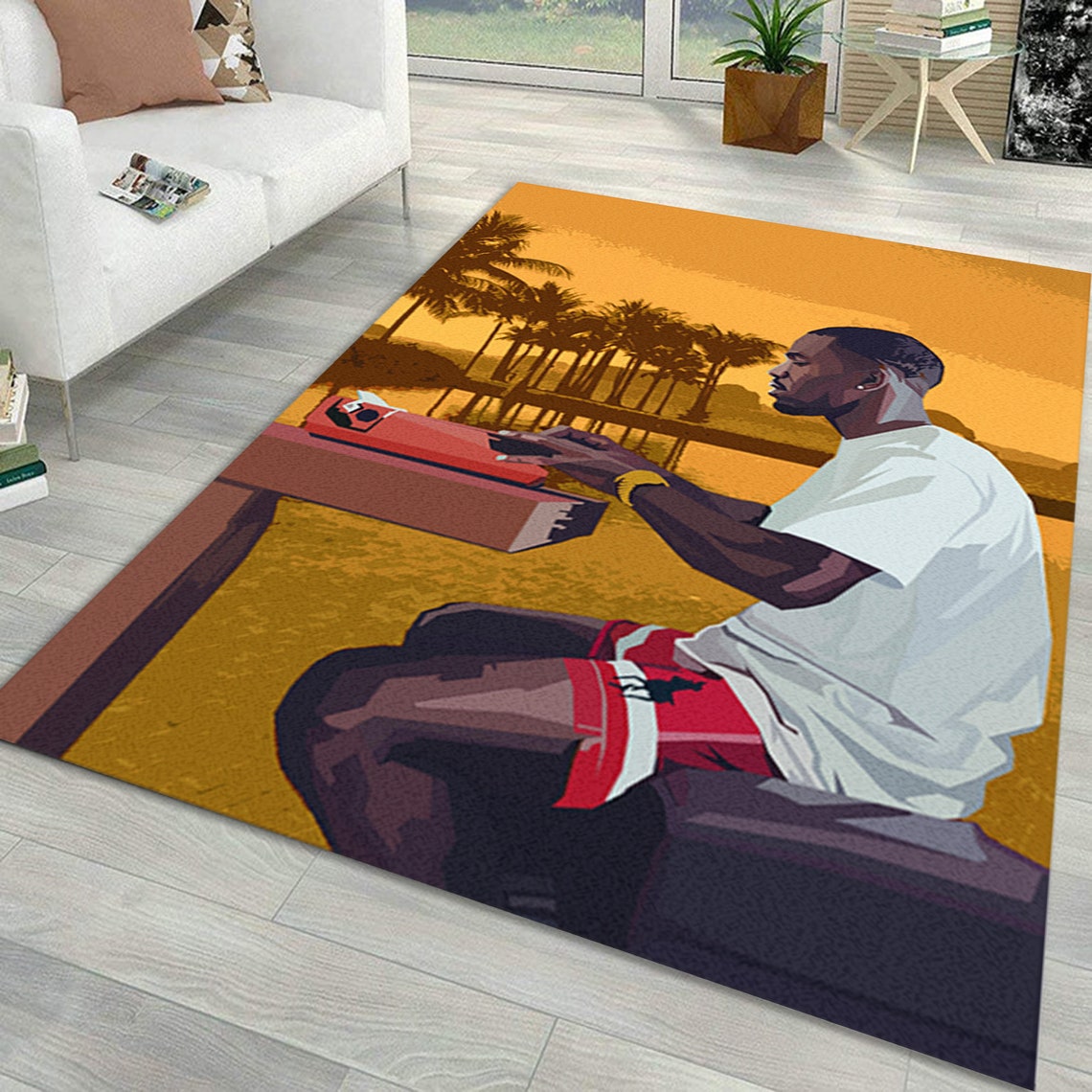Frank Ocean Area Rug Vintage Frank Ocean 90s Retro Rug | Etsy