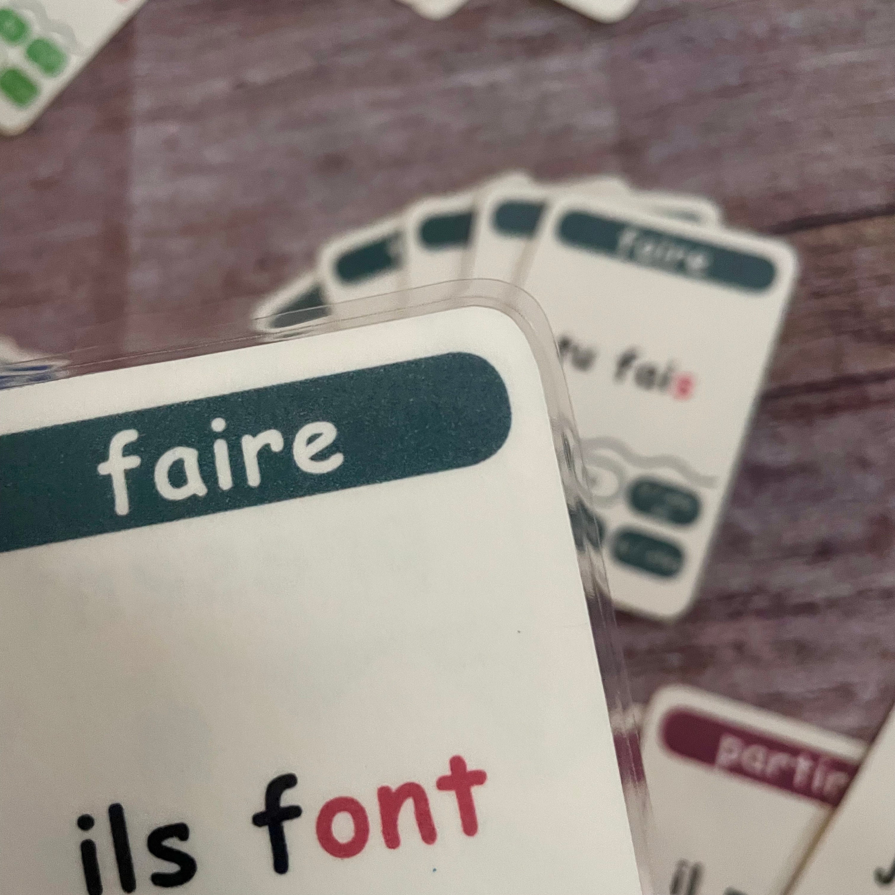 Game of 7 Families - Conjugation, Present Tense. - Etsy