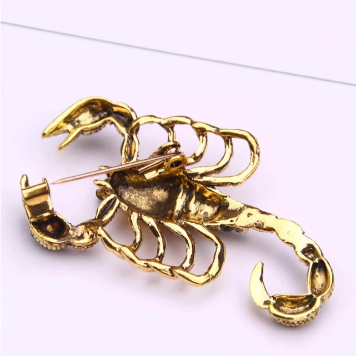 Scorpion Lovely Brooch Insect Enamel Pin Metal Lapel Jewelry - Etsy