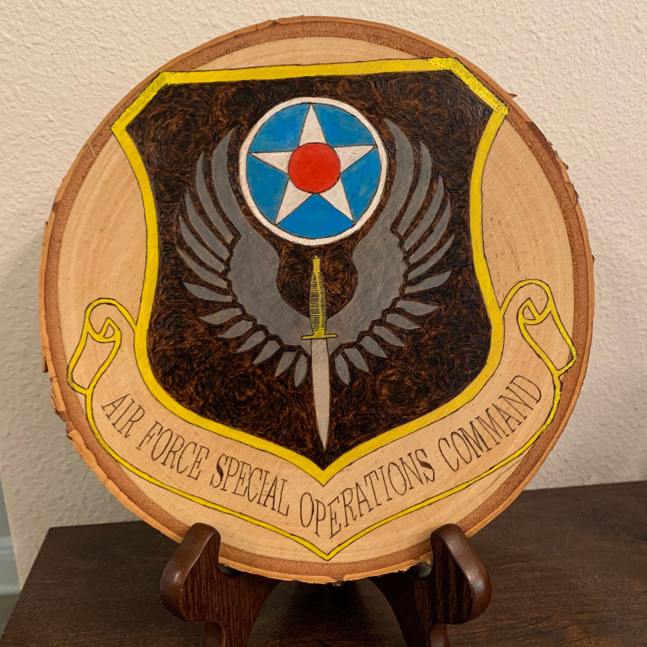 Round Wood Live Edge Plaque. Great for Retirement or Going - Etsy