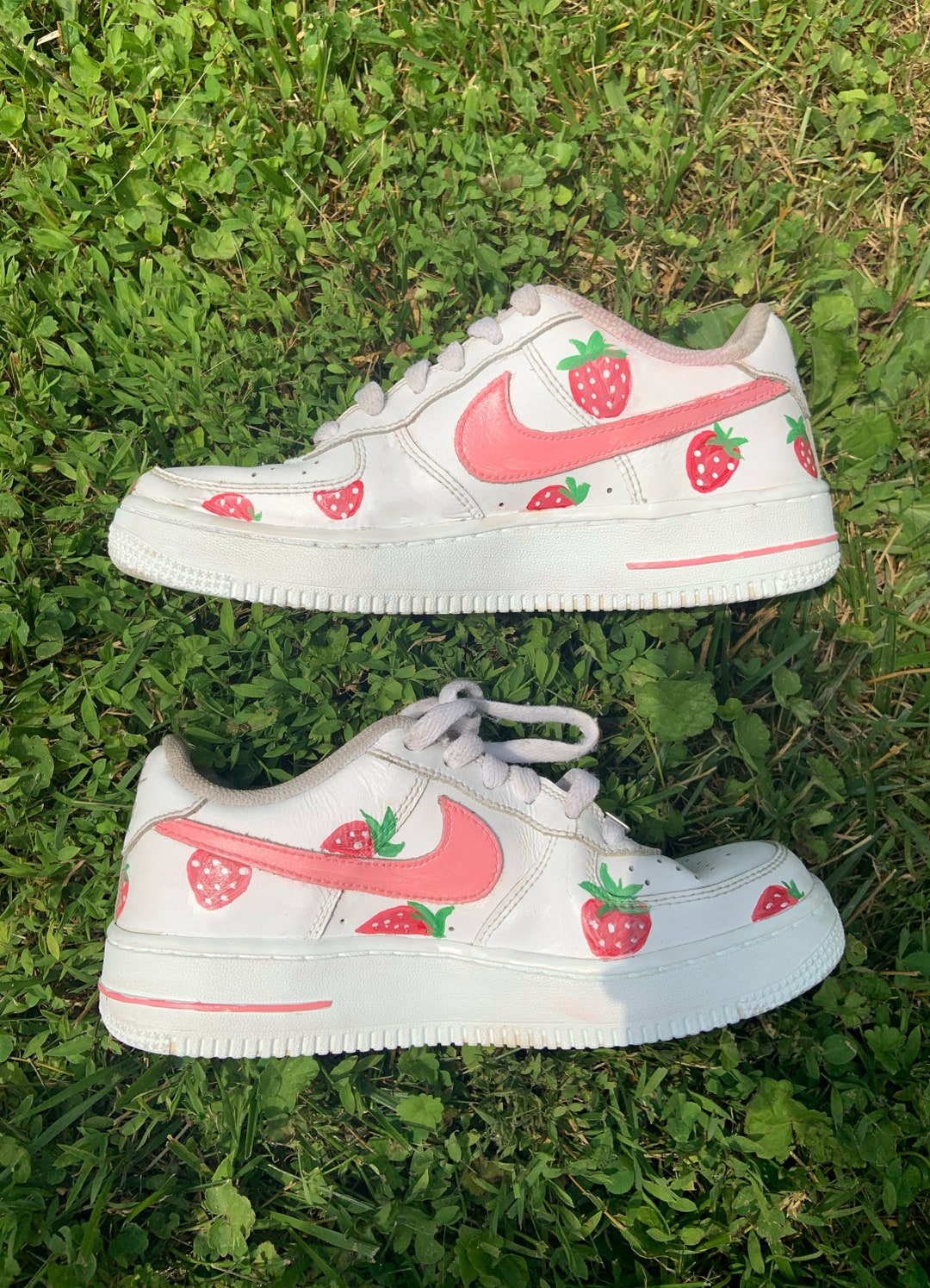 Custom Strawberry AF1 Sneakers - Etsy