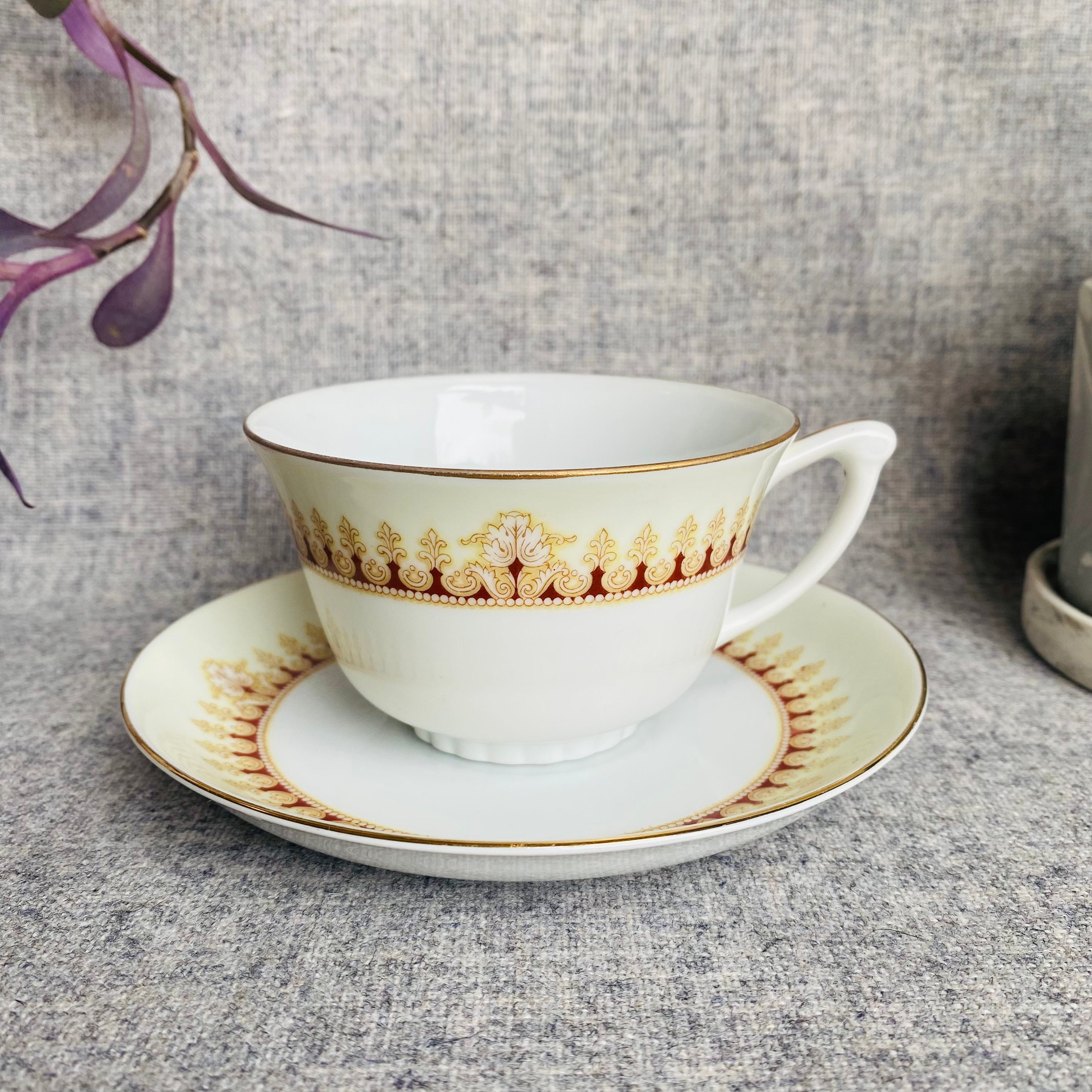 Upcycled Antique Designed Teacup Planter With Drainage Hole - Etsy