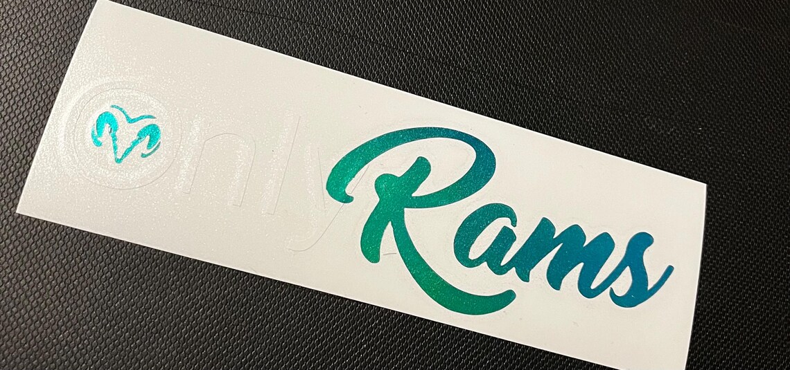 Only Rams Decal - Etsy