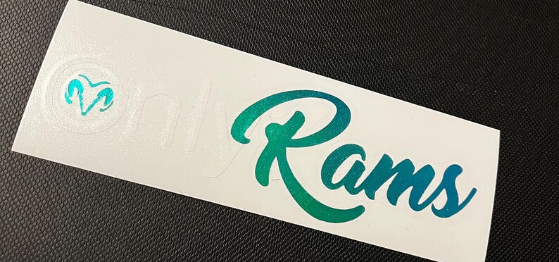 Only Rams Decal - Etsy
