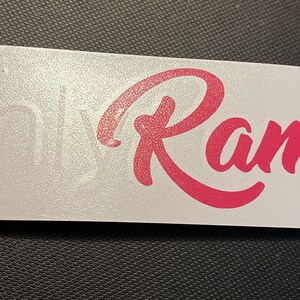Only Rams Decal - Etsy