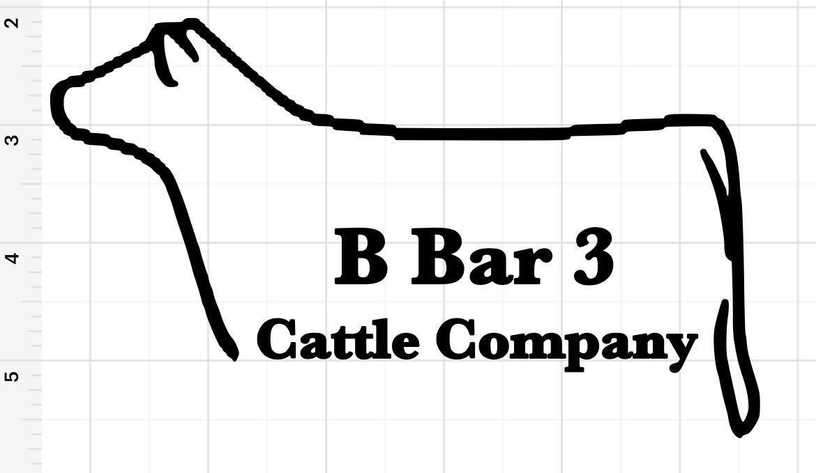 Custom Cattle Company Decal - Etsy