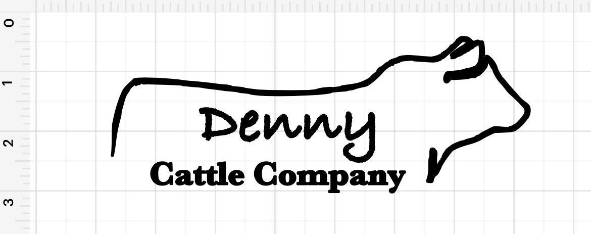 Custom Cattle Company Decal - Etsy