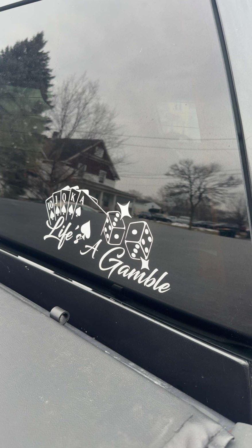 Life’s A Gamble Decal - Etsy