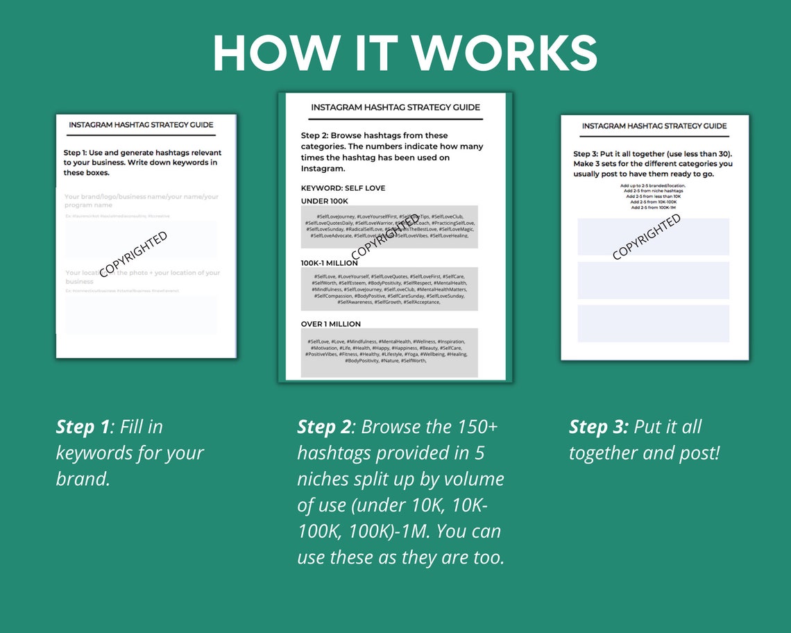 Self Care & Self Love Instagram Hashtags Strategy and Planning Guide ...