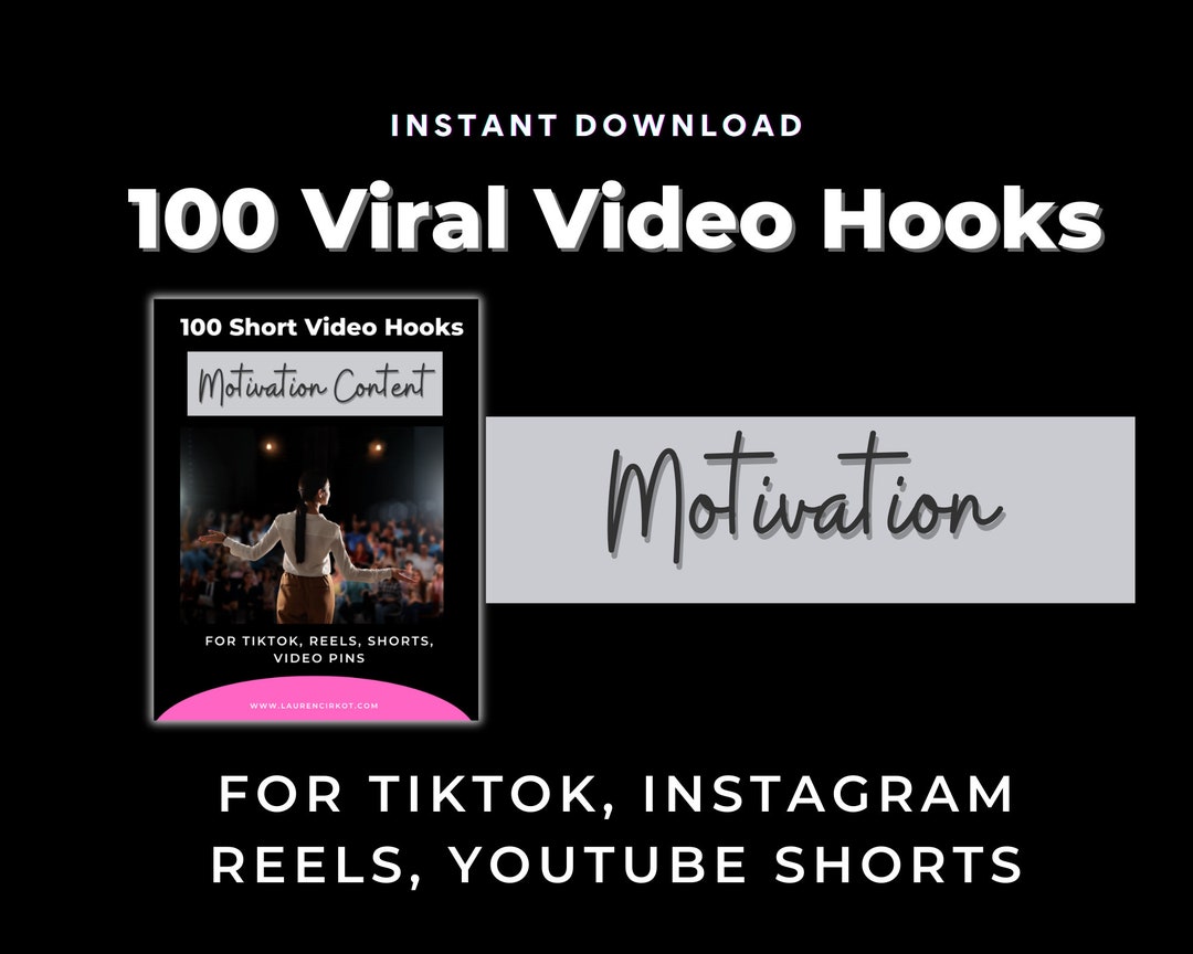 Motivation Video Hooks, Motivation Instagram Reels Template, Business ...