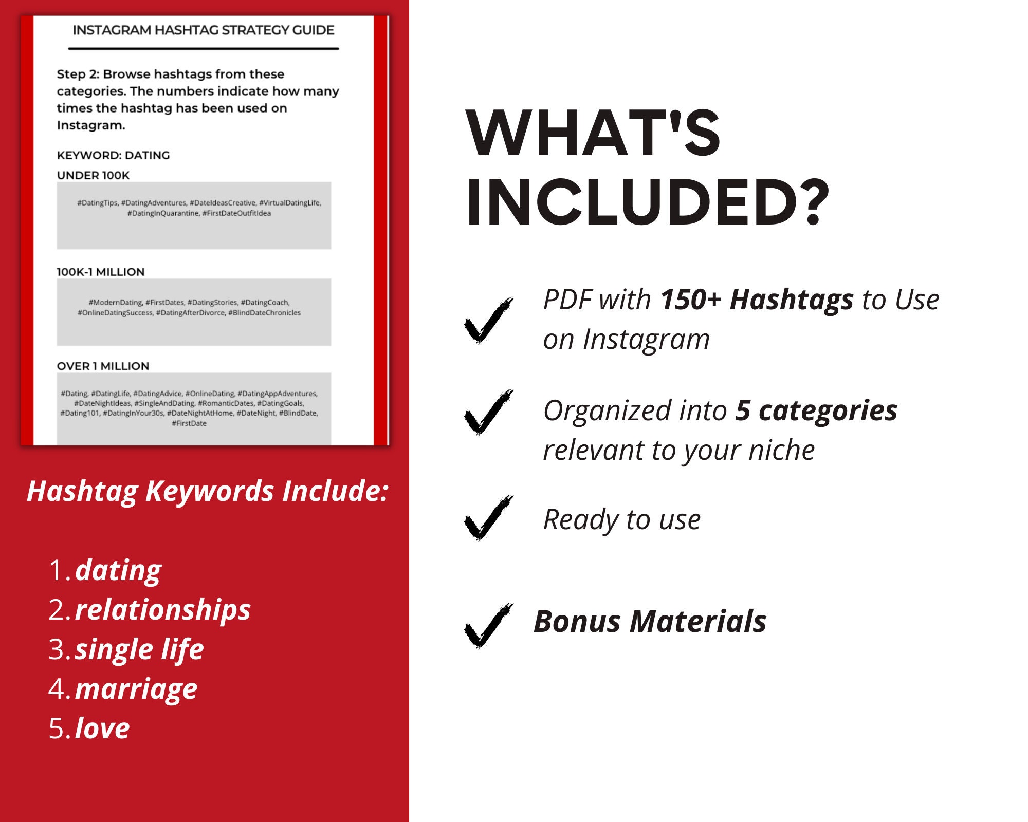 Relationship & Dating Hashtags Strategy and Planning Guide, Social ...