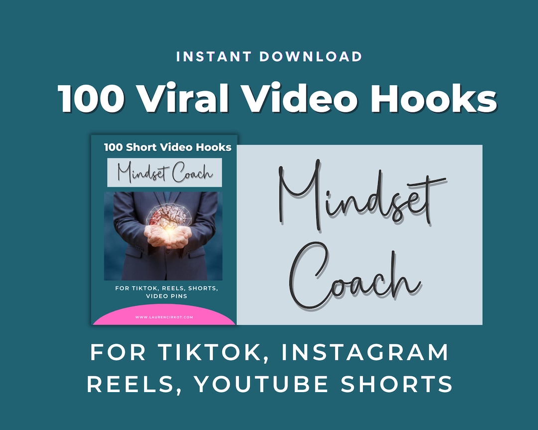 Mindset Coach Video Hooks, Life Coach Instagram Template, Mental Health ...