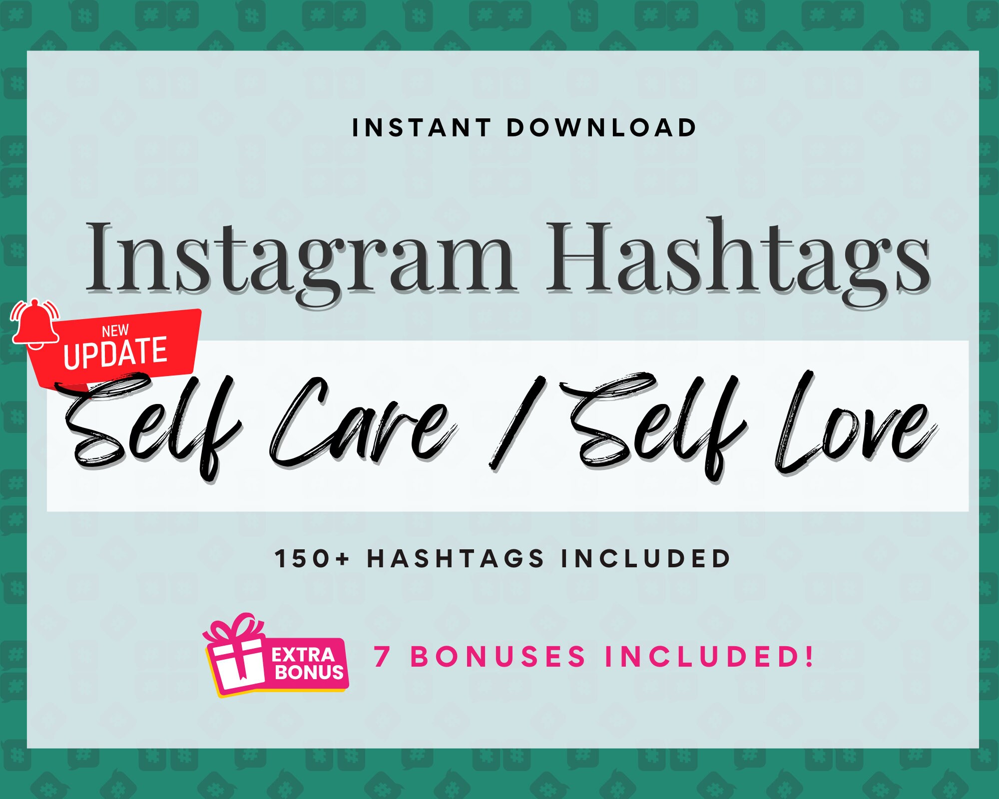 Self Care & Self Love Instagram Hashtags Strategy and Planning Guide ...