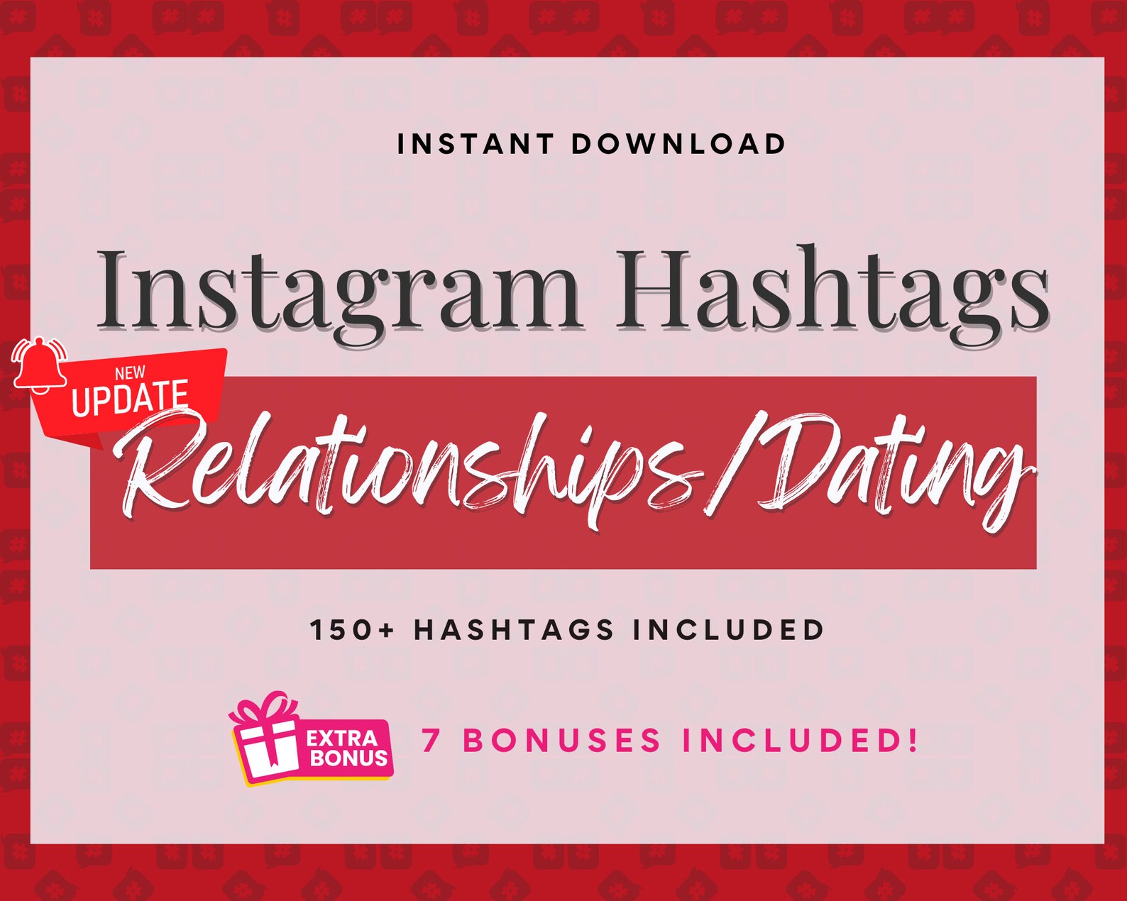 Relationship & Dating Hashtags Strategy and Planning Guide, Social ...
