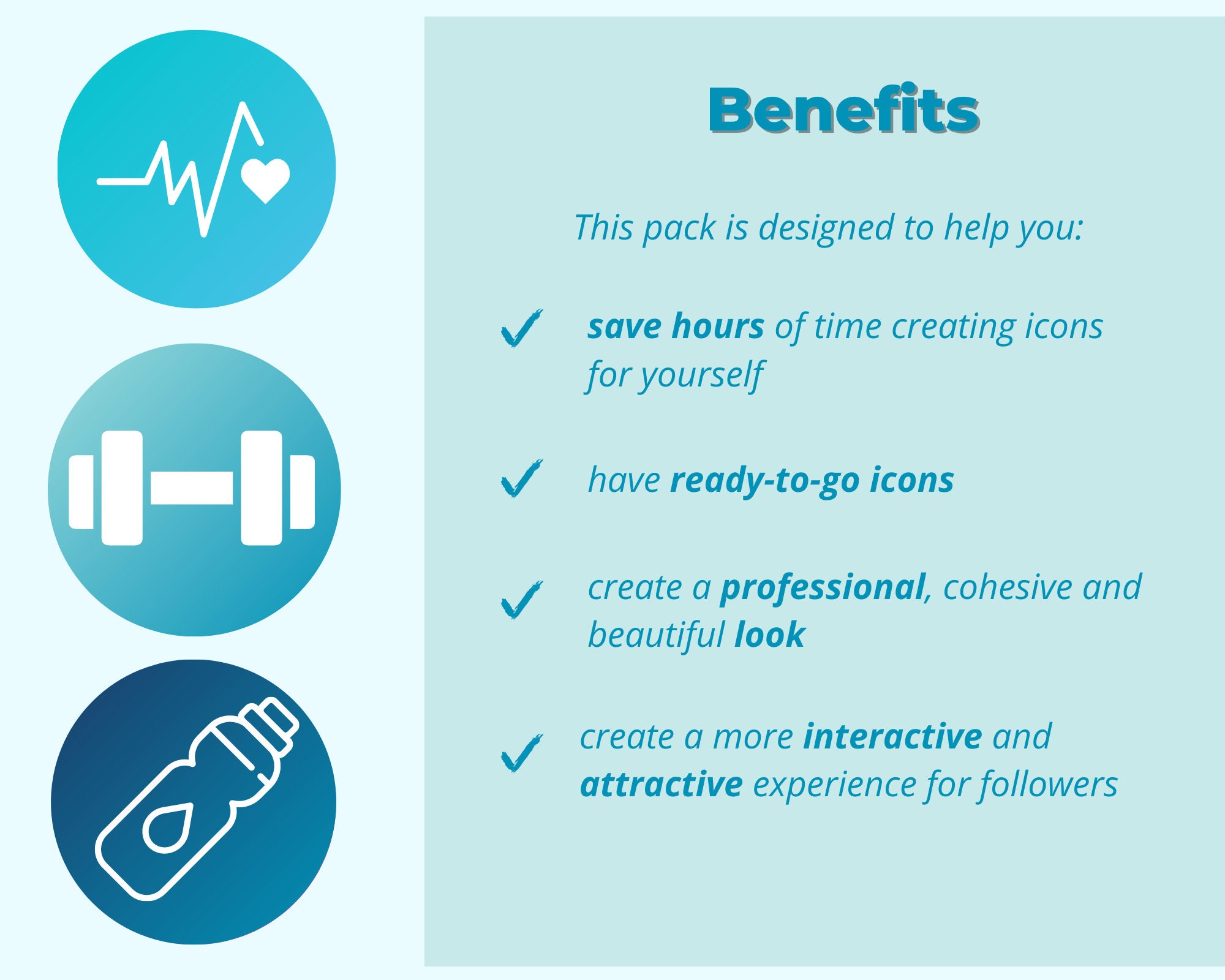 Blue Fitness Instagram Highlights, Health & Wellness Instagram Stories ...