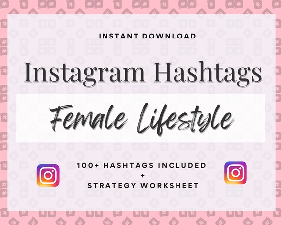 Female Lifestyle Blogger Instagram Hashtags Strategy and - Etsy