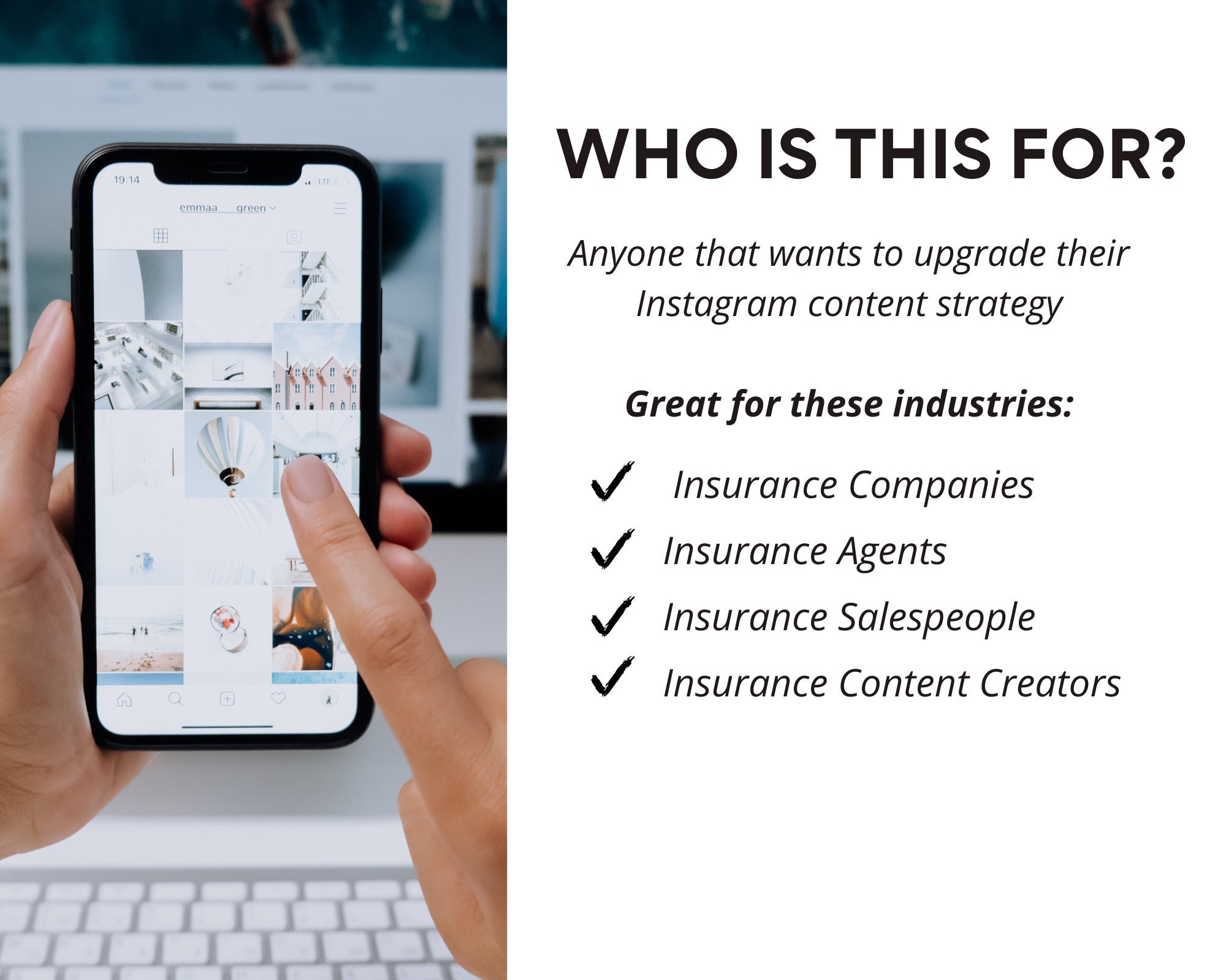 Insurance Instagram Hashtags Strategy and Planning Guide - Etsy