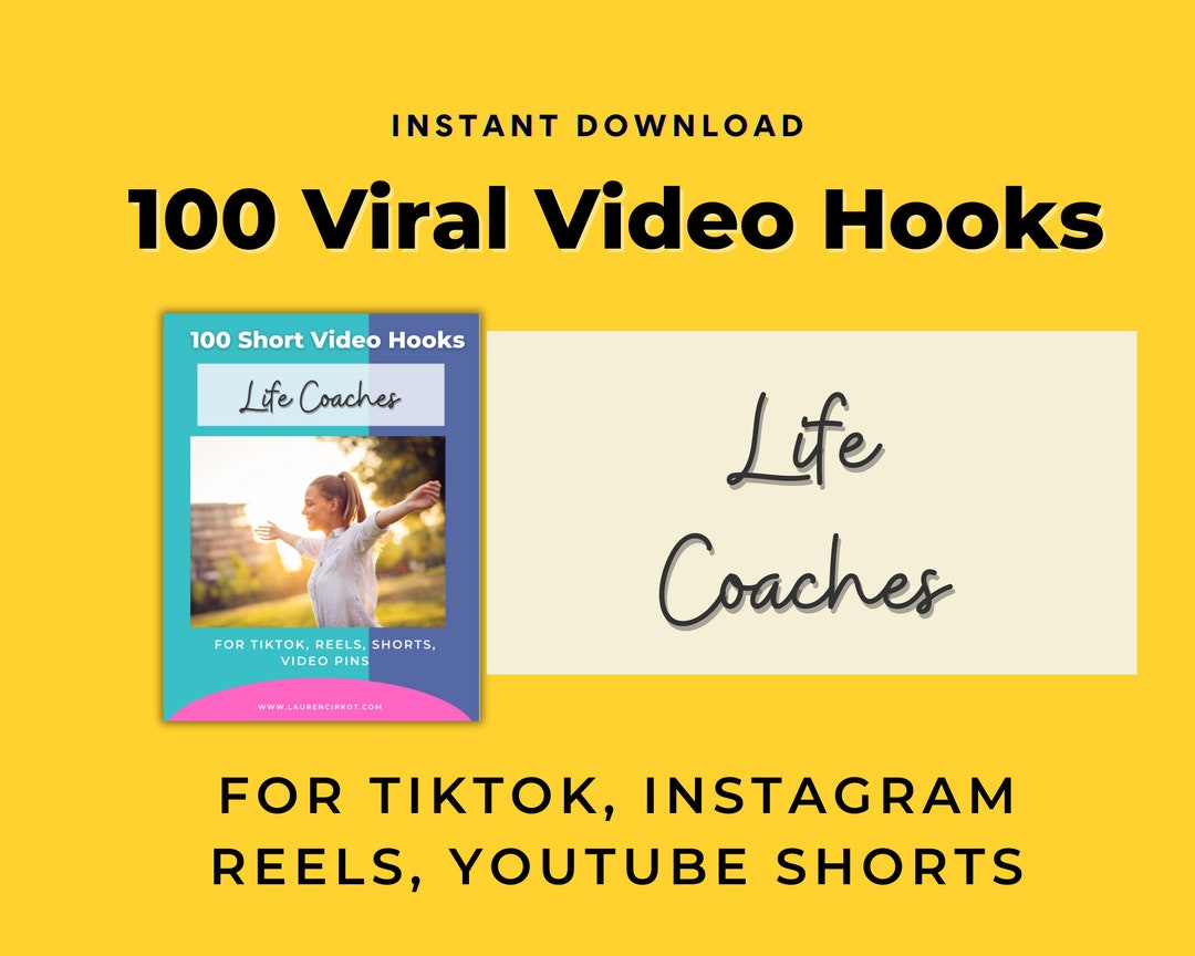 Life Coach Video Hooks, Viral Video Hooks, Tiktok Video Prompt ...
