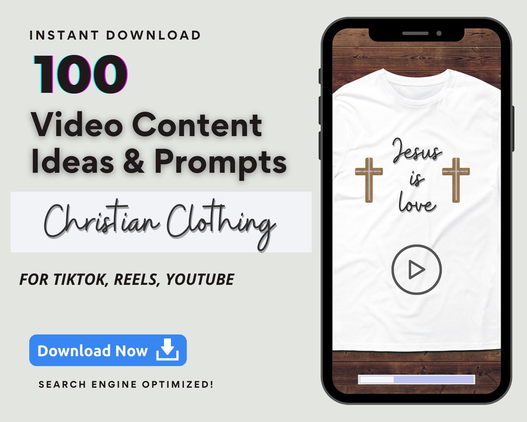 100 Christian Clothing Brand Video Content Ideas for Tiktok,reels ...