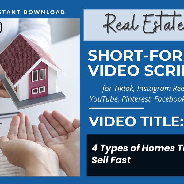 Realtor Video Script - Etsy
