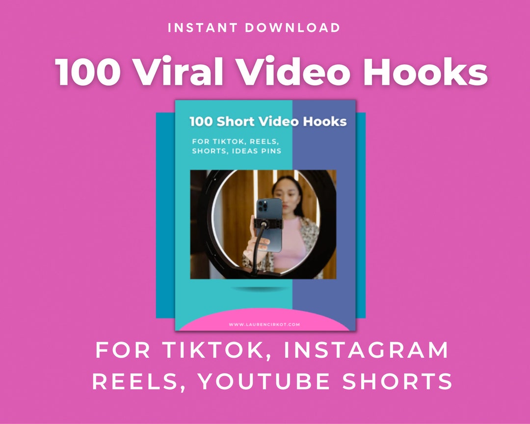 100 Viral Video Hooks: Tiktok, Reels, Shorts (PDF Download) - Etsy