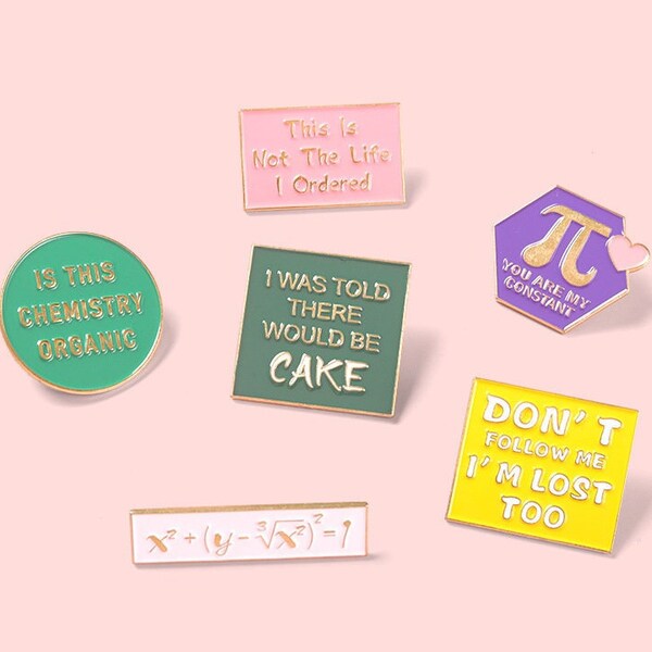 Math Enamel Pin - Etsy