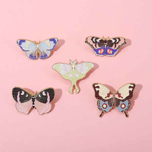 Enamel Butterfly Pin - Etsy