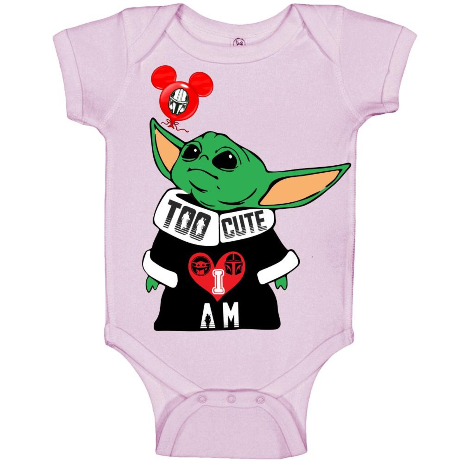 Baby Yoda Onesie Star Wars Cute Baby Clothes Too Cute I am - Etsy France
