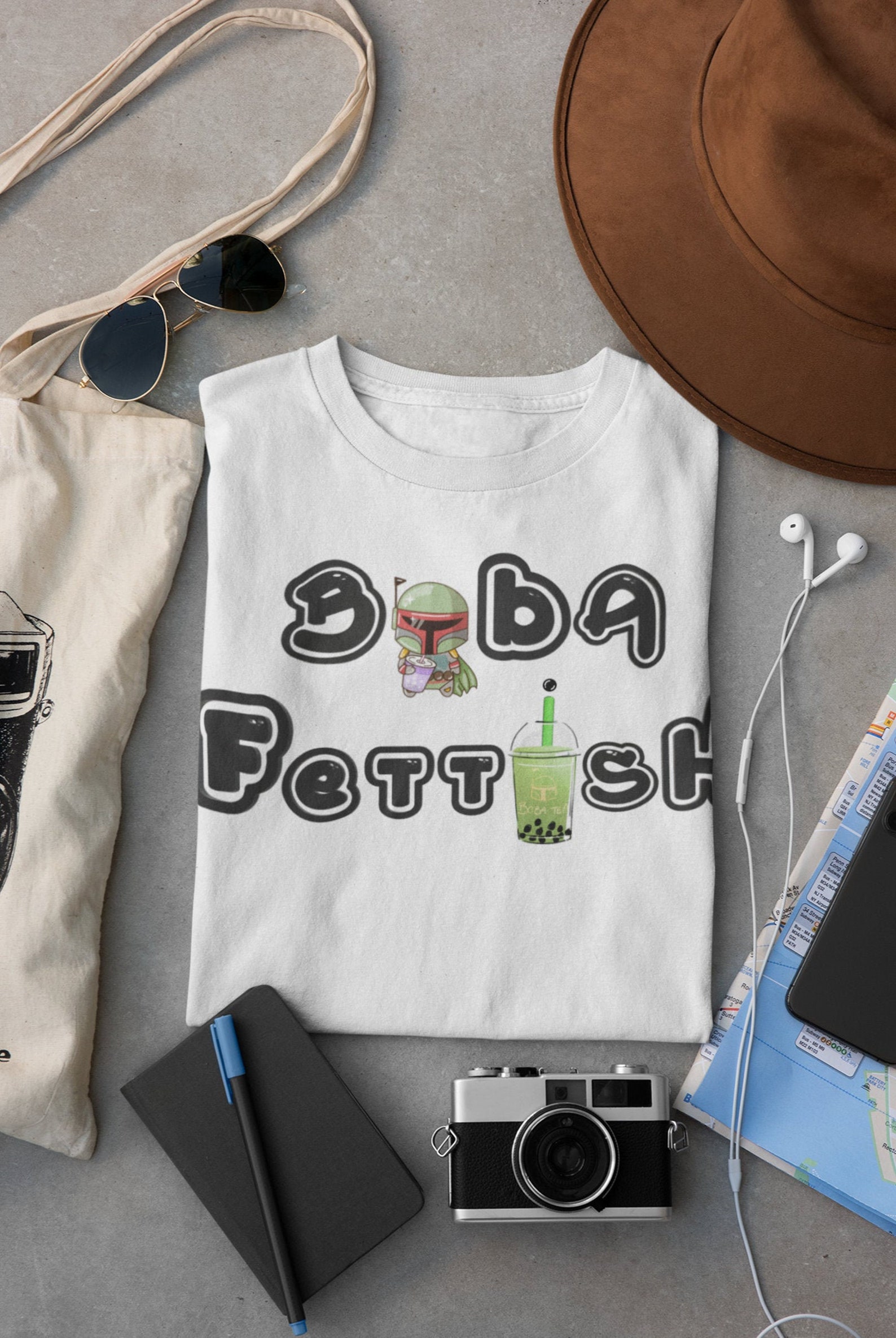 Boba Fett Next Level Tea Boba Drink Tea Shirt Star Wars I - Etsy