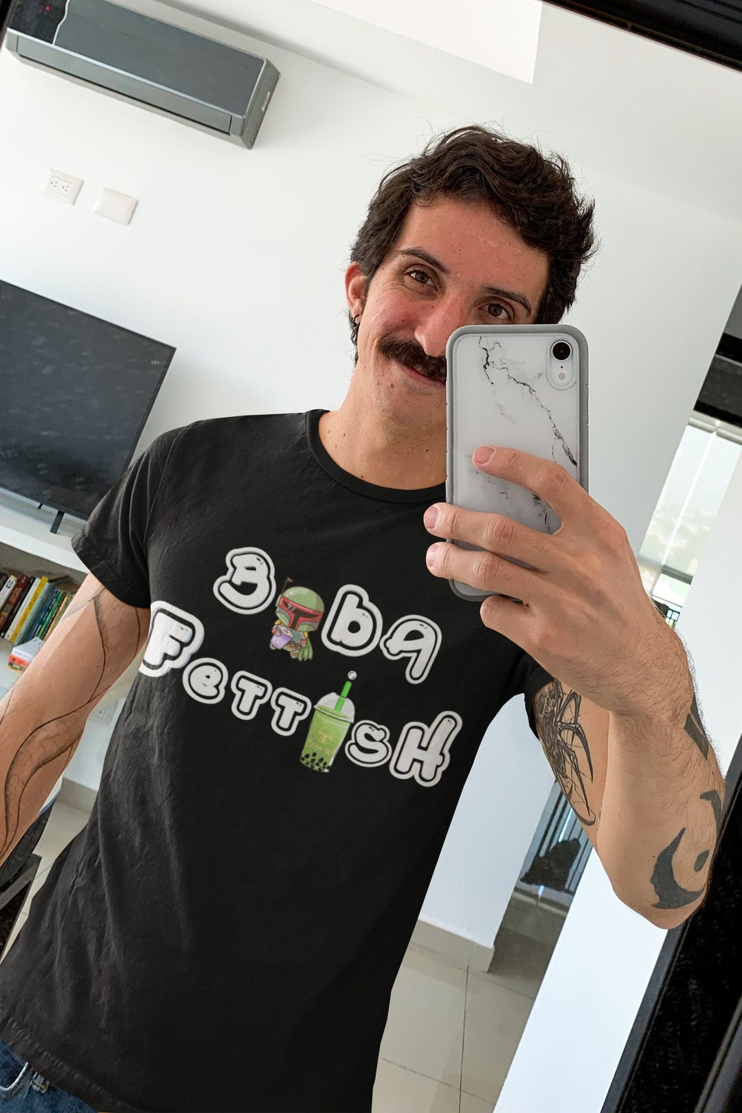 Boba Fett Next Level Tea Boba Drink Tea Shirt Star Wars I - Etsy