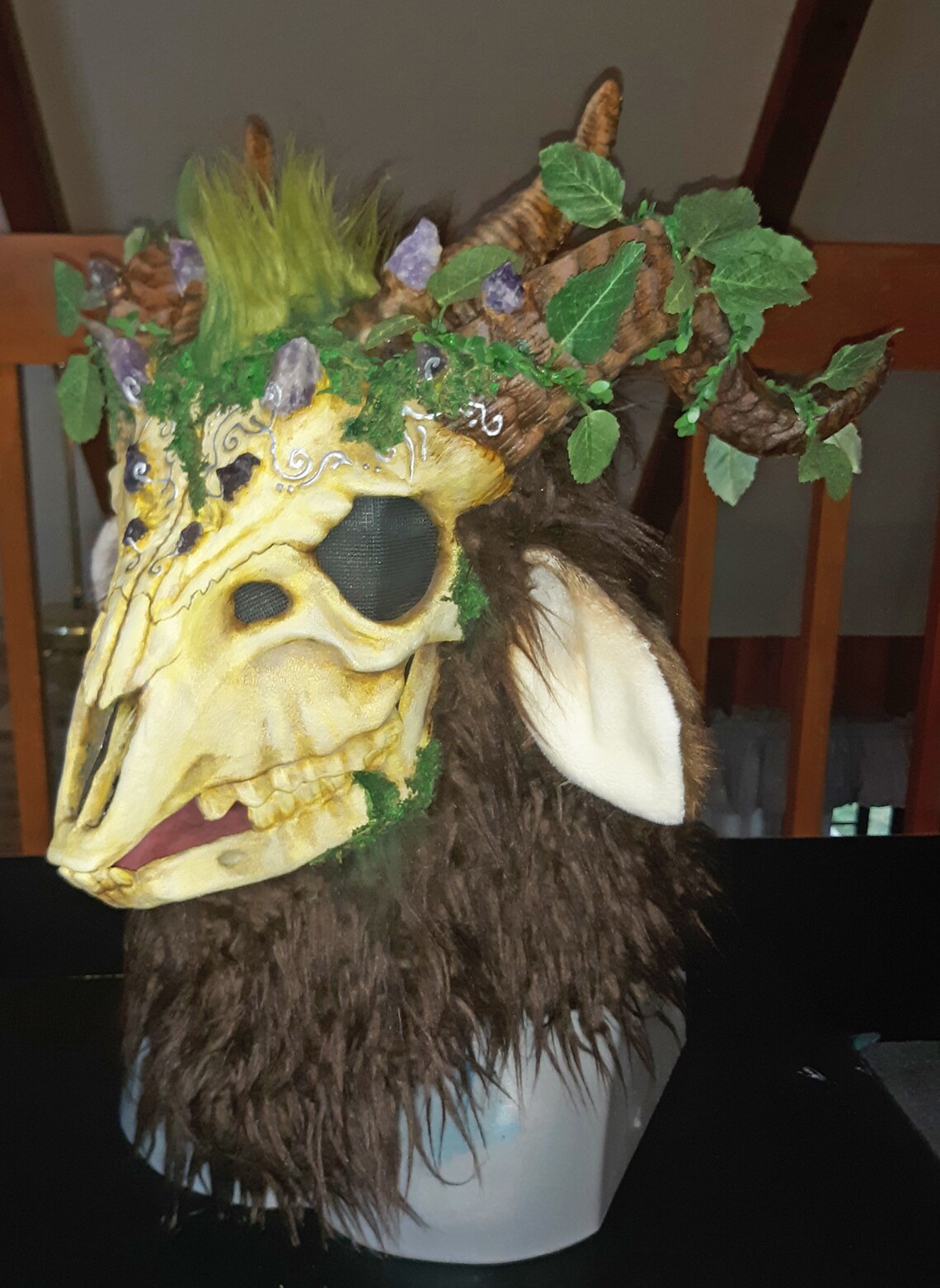 Goat Skull Moving Jaw Mask/head - Etsy