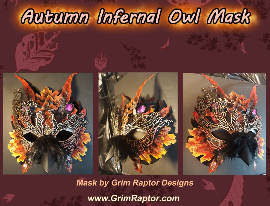 Infernal Owl Masquerade Mask - Etsy