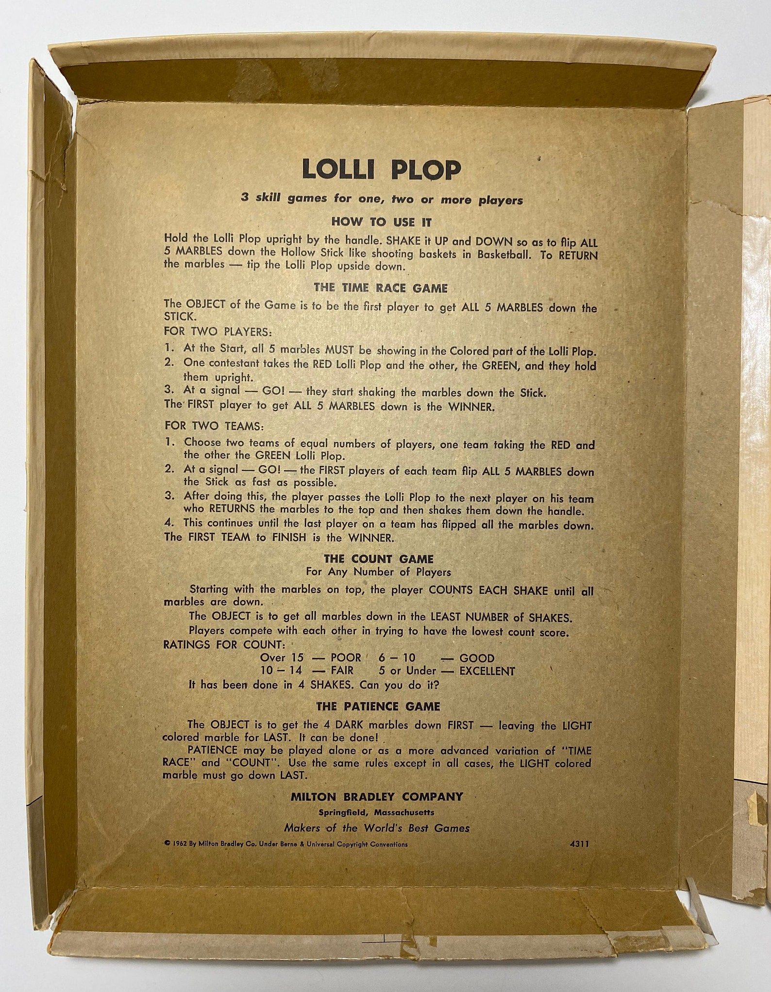 1962 Milton Bradley Lolli Plop - Etsy