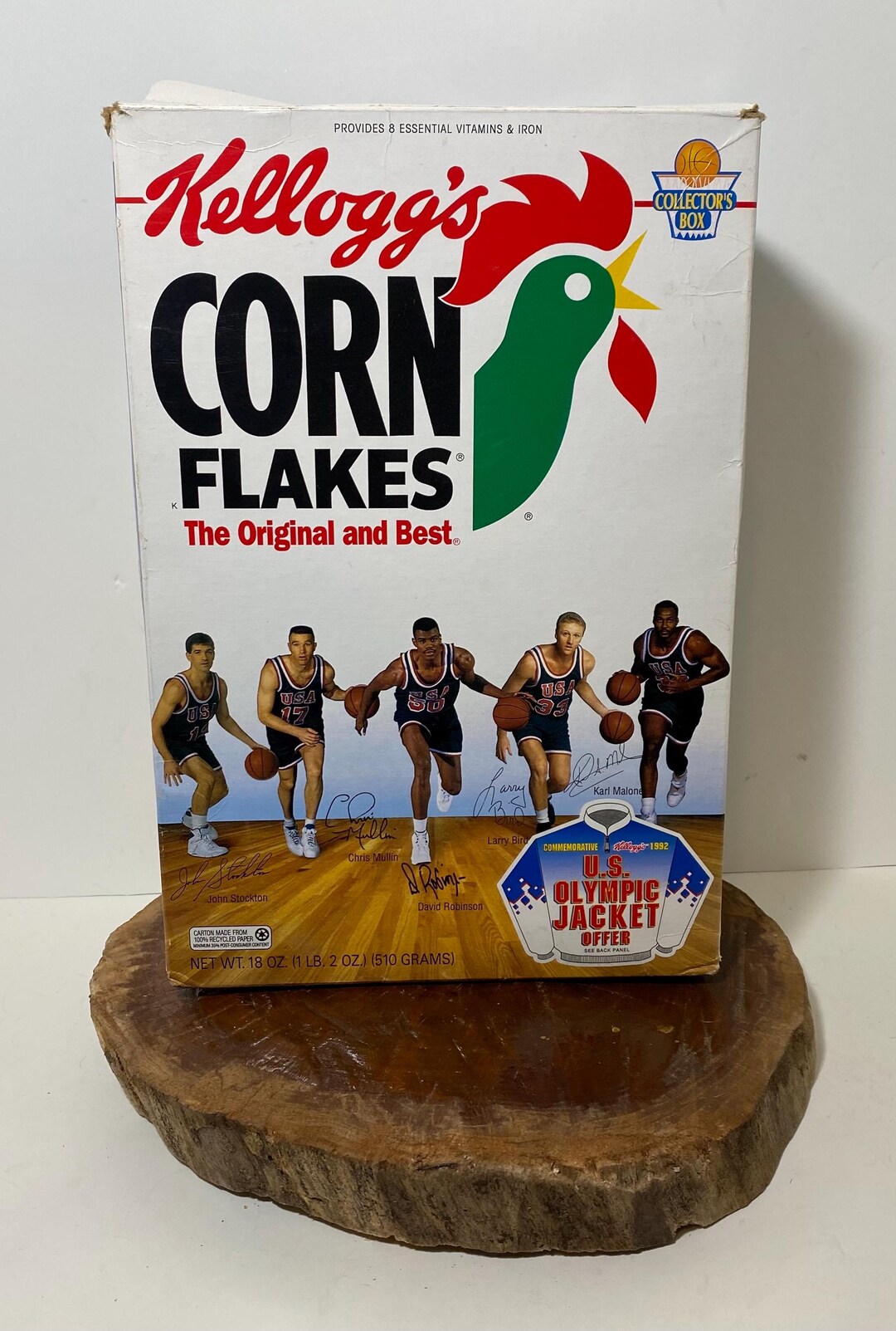 1992 Corn Flakes Cereal Box (U.S. Olympic Basketball Team) - Etsy