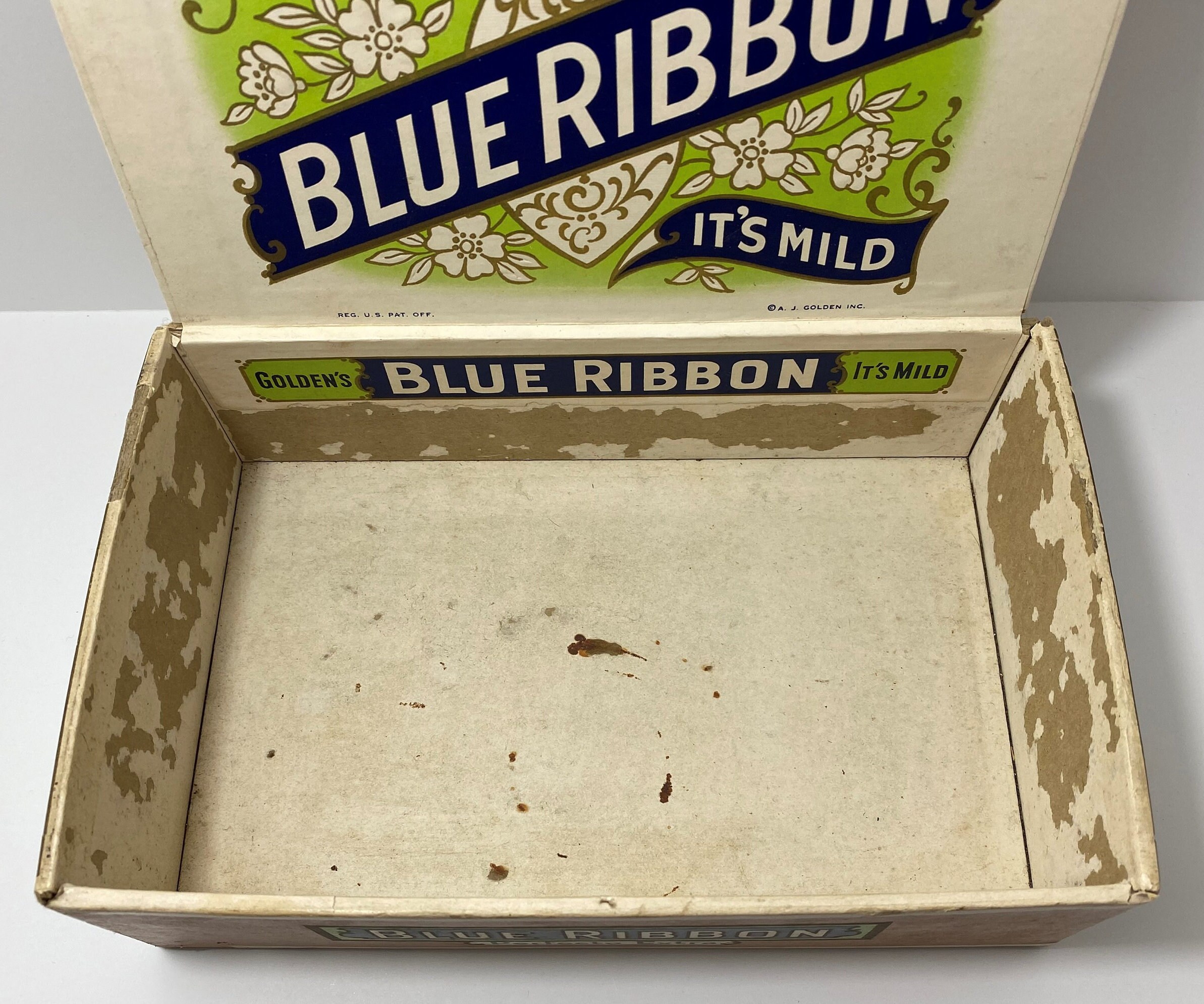 1920's Golden's Blue Ribbon Cigar Box | Etsy