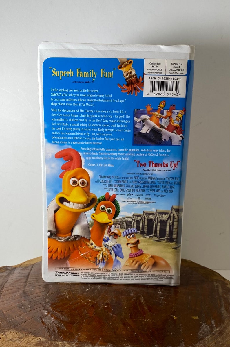 Chicken Run VHS - Etsy