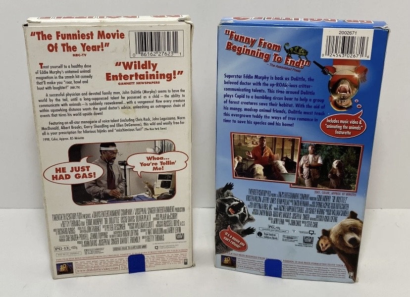 Dr. Dolittle & Dr. Dolittle 2 VHS - Etsy