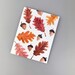 Autumn Leaves Greeting Card With Envelope - Fall Notecard - Etsy