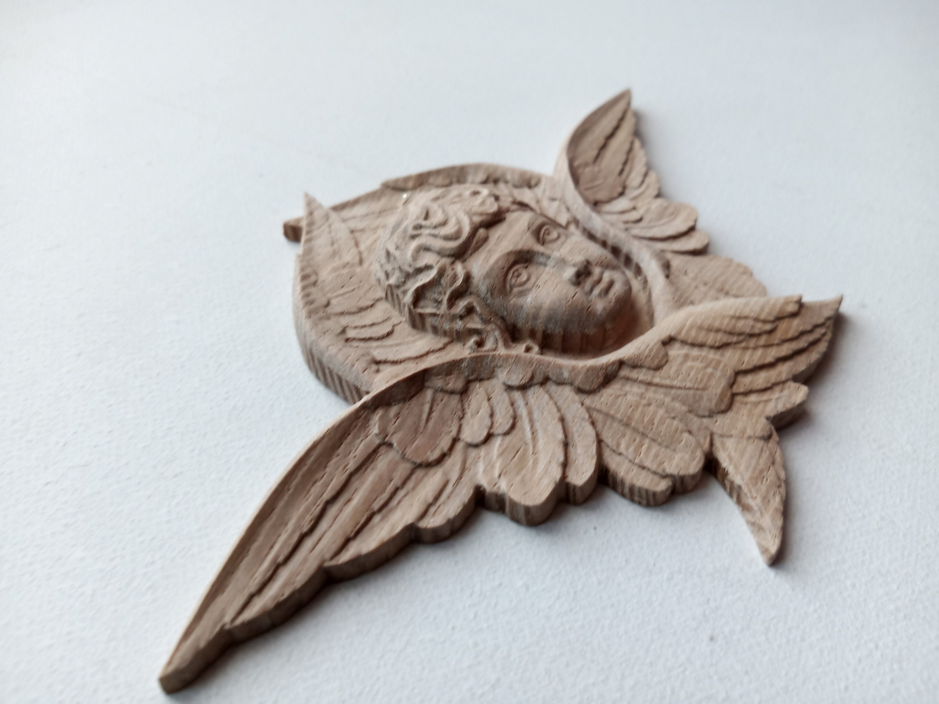 Cherub, Winged Angelic, Angel, Wooden Angel, Carved Angel, Angel ...
